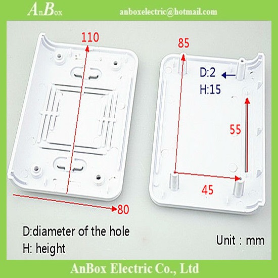 110x80x25mm Plastic Network Case Wifi Router Housing
