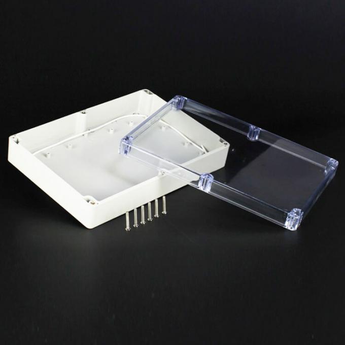 Sealed 263*182*60mm Ip65 Plastic Enclosures With Clear Lid