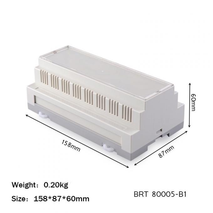 158*87*60mm Plastic Din Rail Enclosure For Project ABS Pcb Board ...