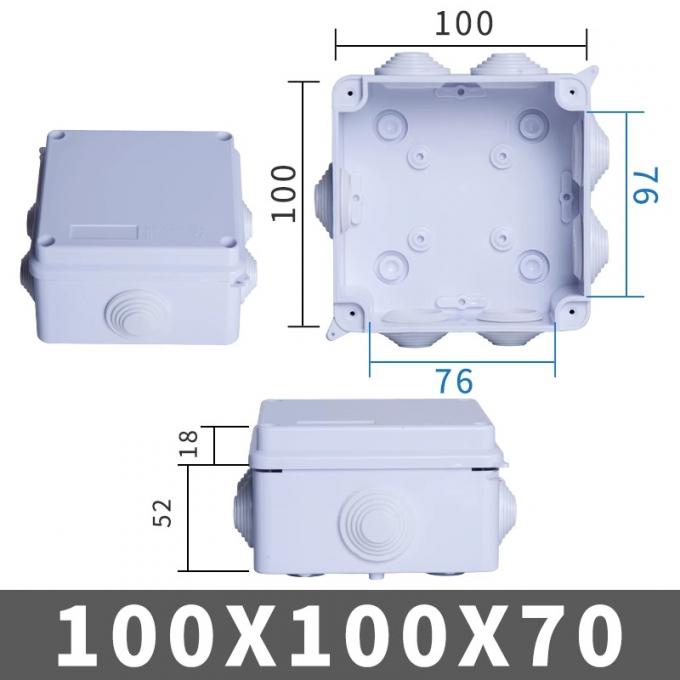 IP65 ABS Wall Mounted Electrical Junction Box 100x100x70mm With ...