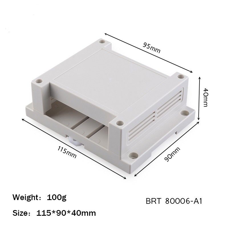 Din Rail Plastic Enclosures ABS Junction Box For Electronic Power ...